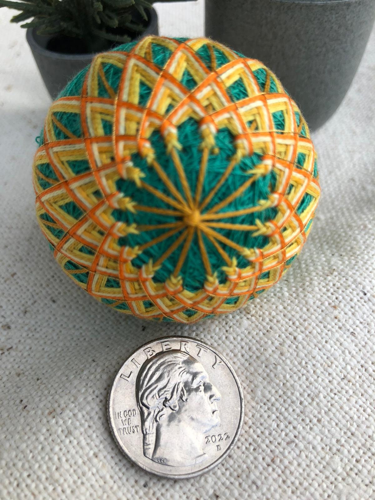 Temari Balls Embroidery Balls Decoration Balls Centerpiece Balls ...