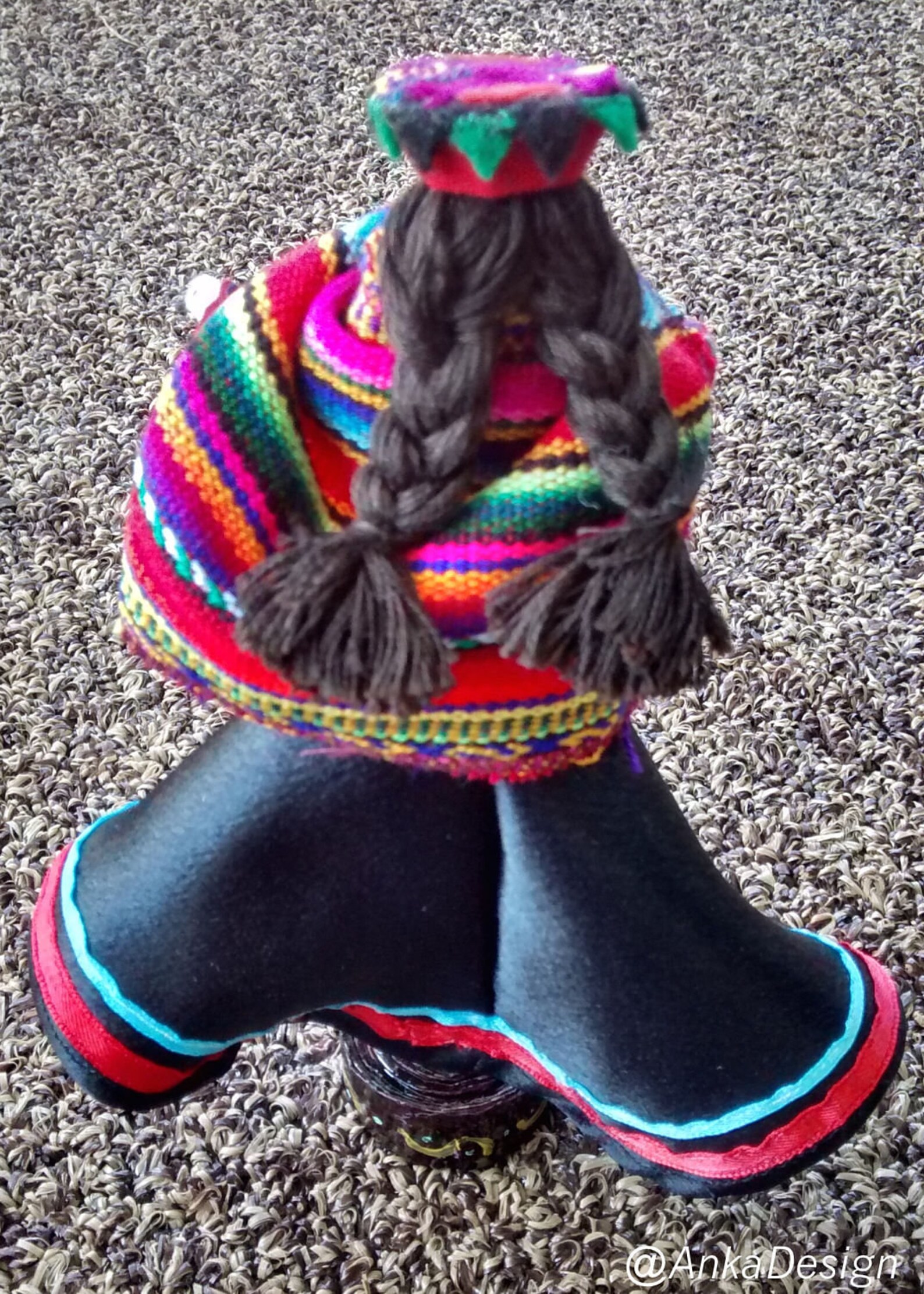 Andean Folkloric Dancer Peruvian Doll Andean Women Collectible Andean ...