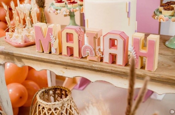 3D Letters Custom 3D Letters 3D Name Letters Kids Room - Etsy