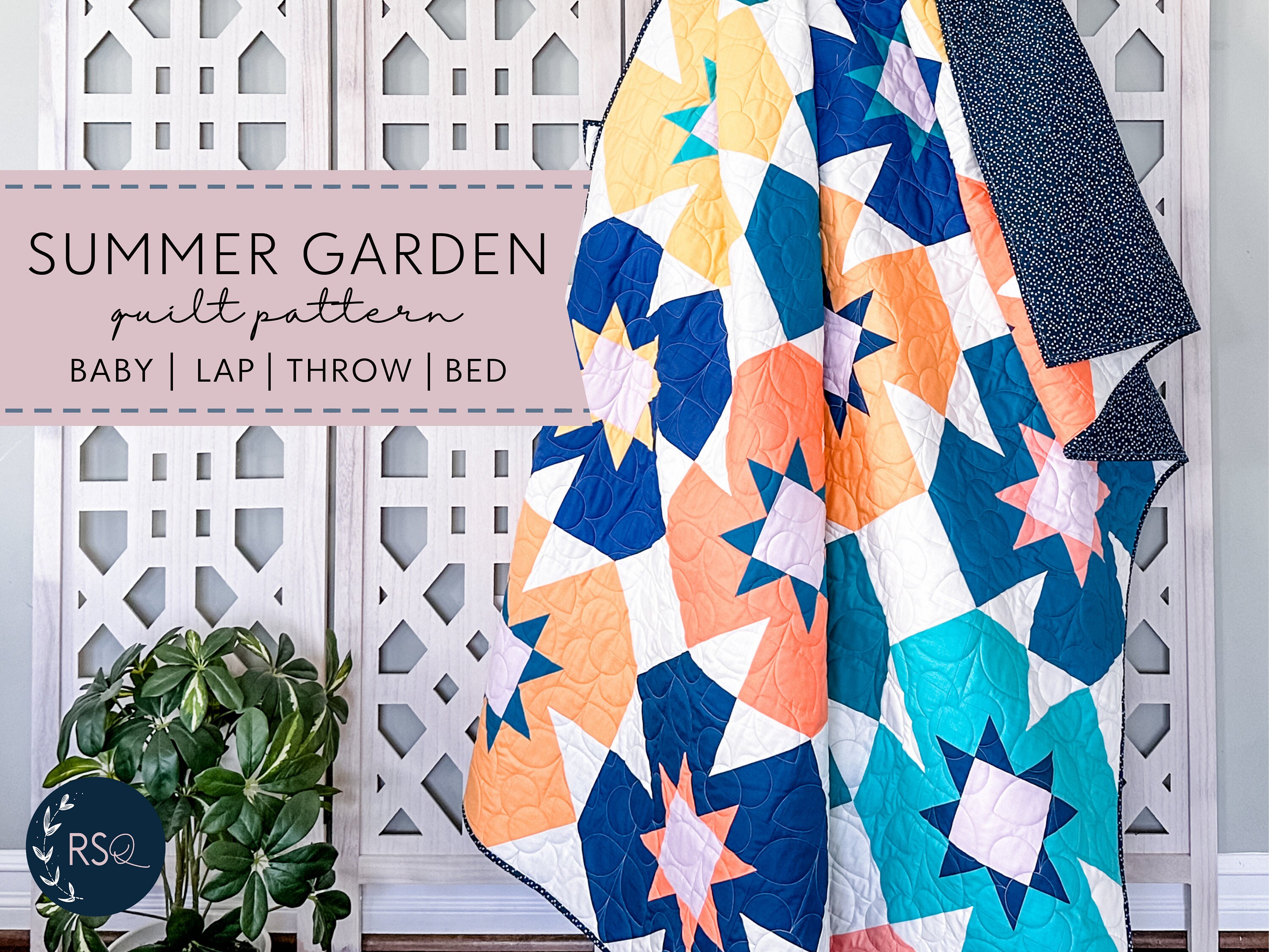 Quilt PATTERN - Summer Garden PDF - Etsy