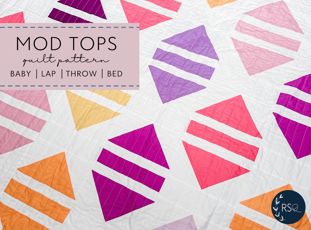 Quilt PATTERN - Mod Tops PDF - Etsy