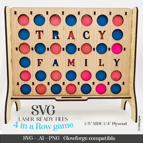 Laser Cut File Connect 4 - Etsy