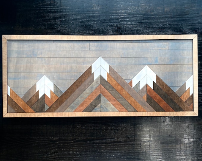 Mountain Side Wall Art (SVG) Laser Ready File - Etsy