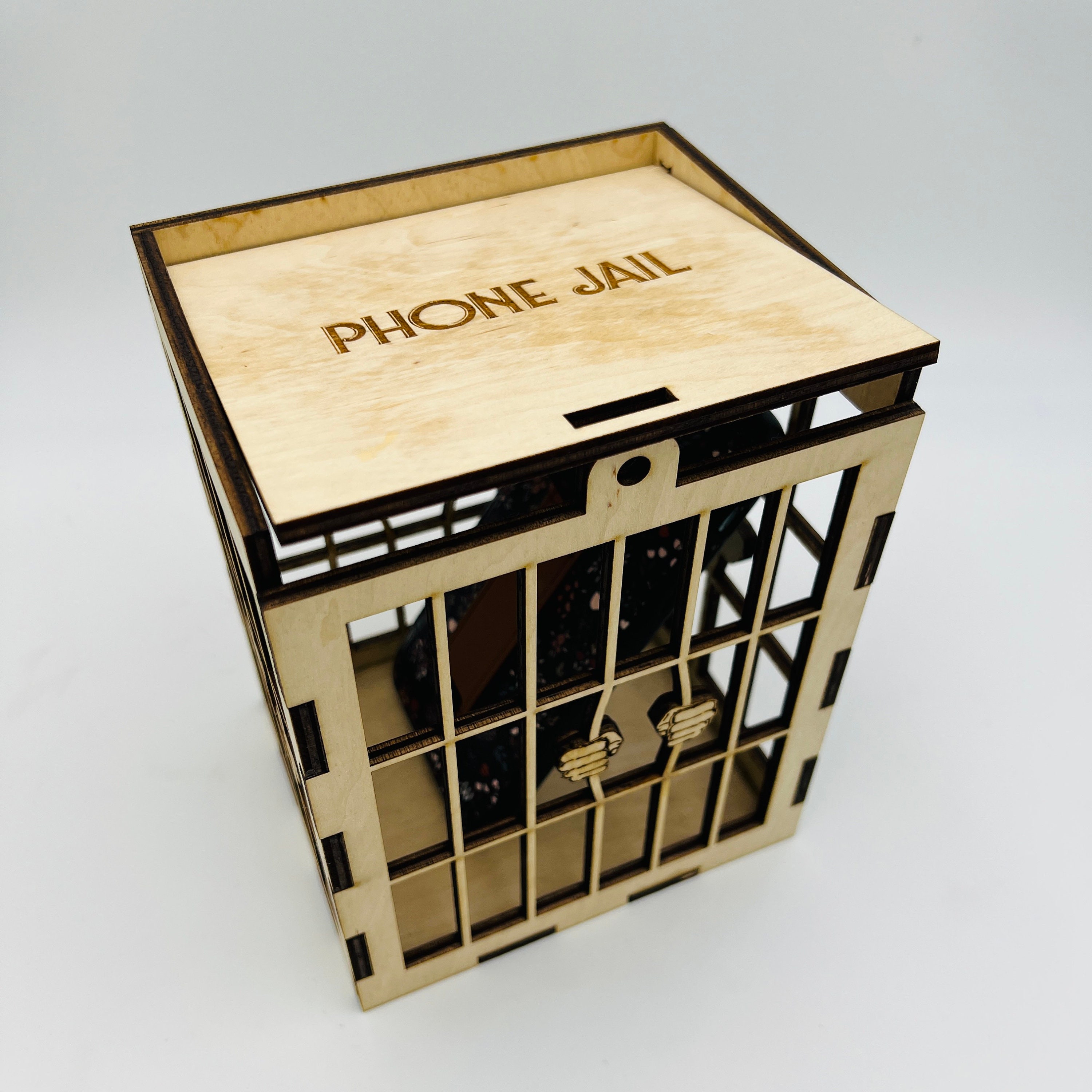 Phone Jail SVG Laser Ready File - Glowforge Compatible - Etsy
