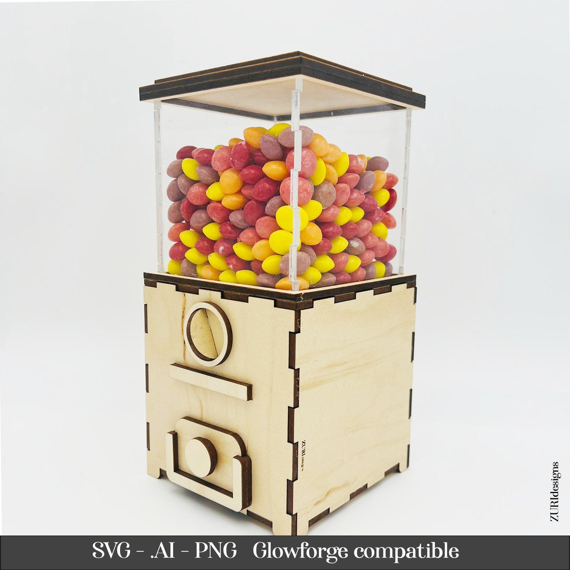 Candy Dispenser SVG File Candy Machine Laser Cut File | Etsy UK