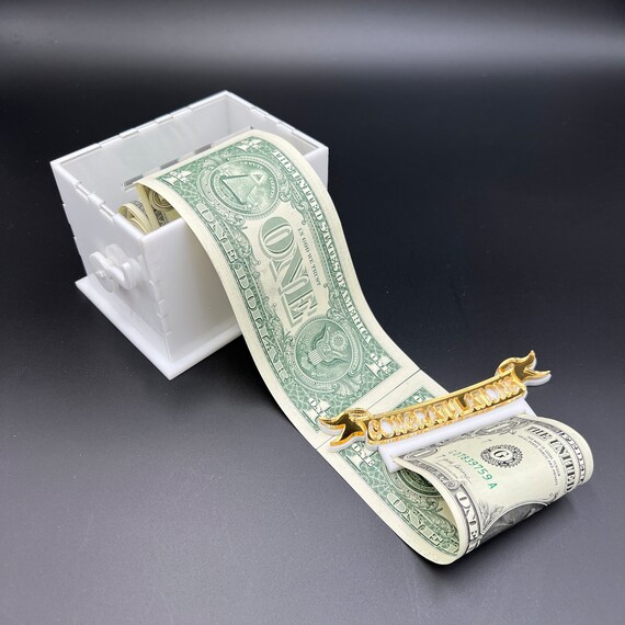 Cash Roll Gift Box SVG File Glowforge Ready 8 Themes - Etsy