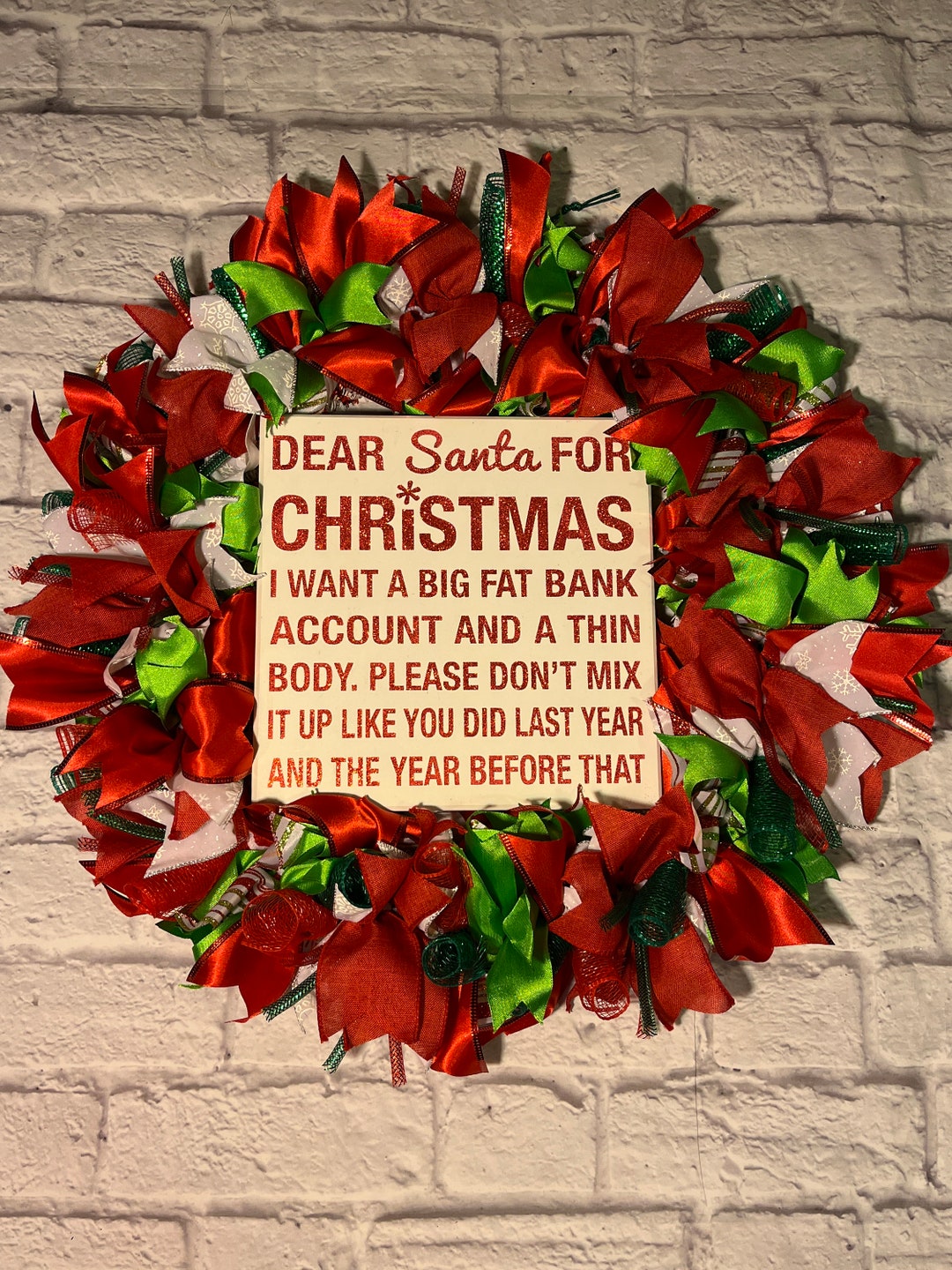 Funny Christmas Wreath, Humor Christmas Wreath, Christmas Wreath, Best ...