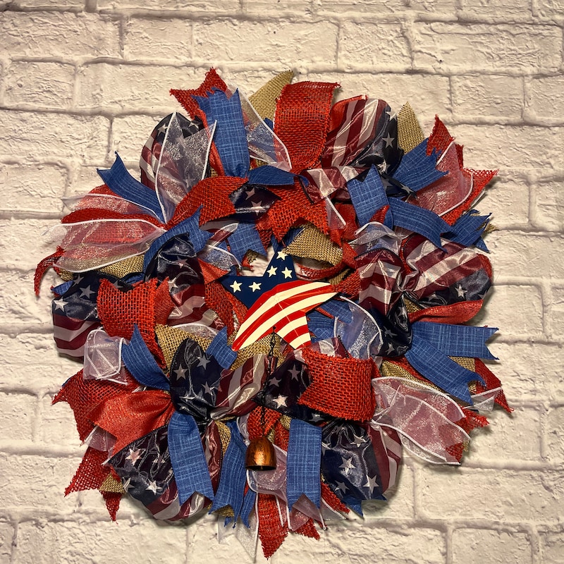 Labor Day Wreath - Etsy
