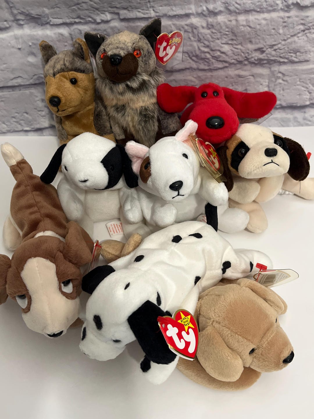 Ty Beanie Baby Dogs: Collectible Set of 9, Vintage Plush Toys - Etsy