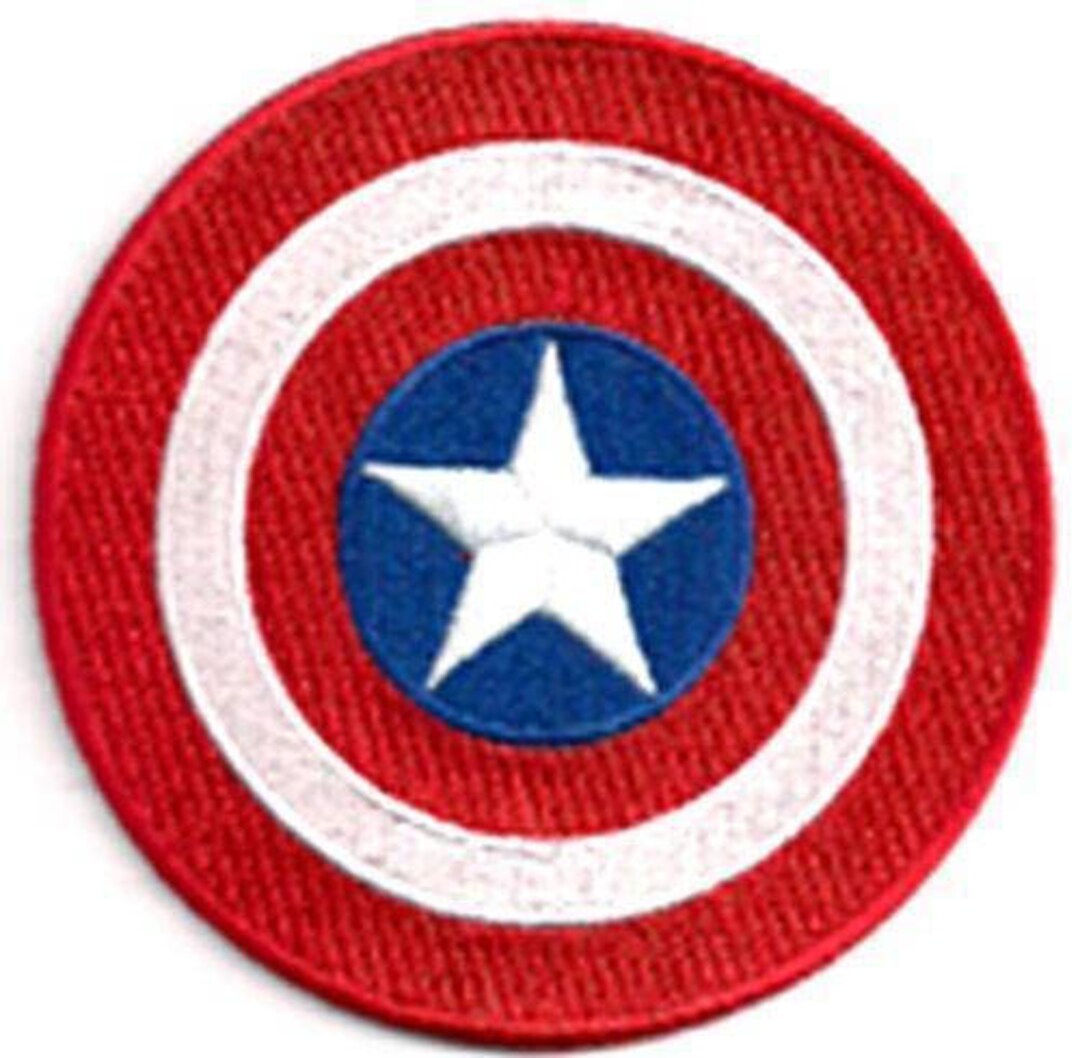 Captain America Embroidered Patch Patch - Etsy