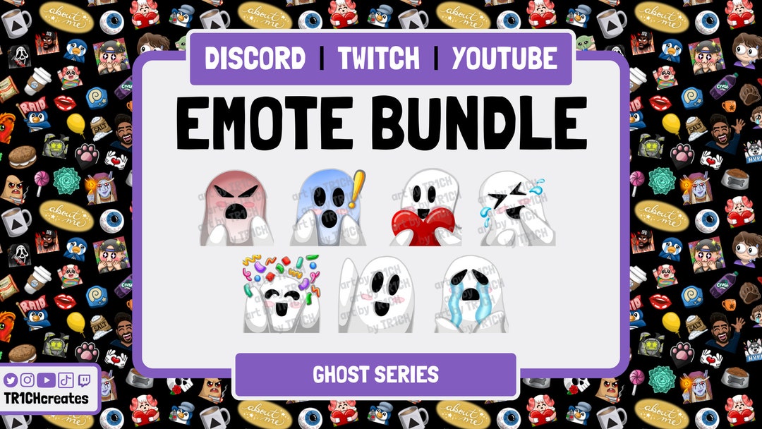 GHOST Twitch Subscriber Emote Bundle Ready-to-use Halloween Member ...