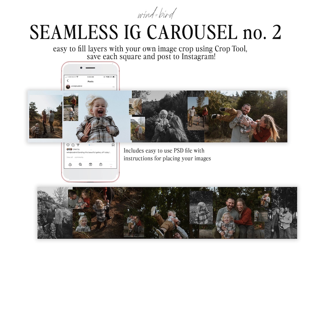 Seamless Carousel Slide No. 2 - Photographer Instagram Slide Post ...
