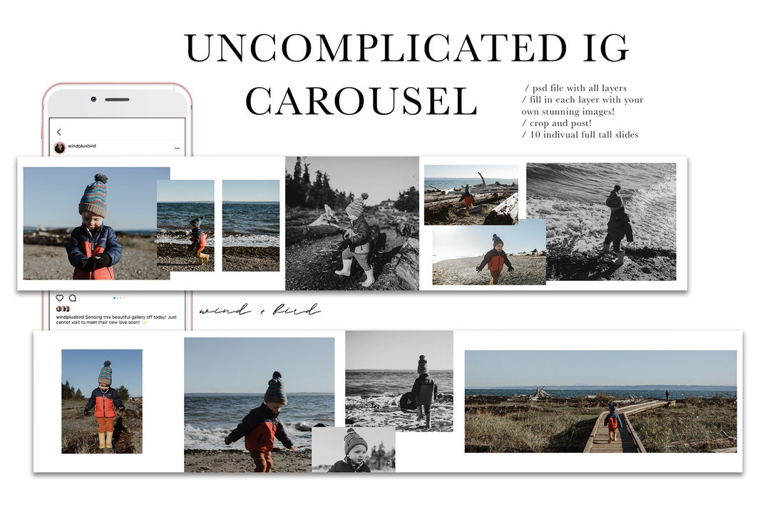 NEW! UNCOMPLICATED Instagram Carousel Slide - Photographer Instagram ...