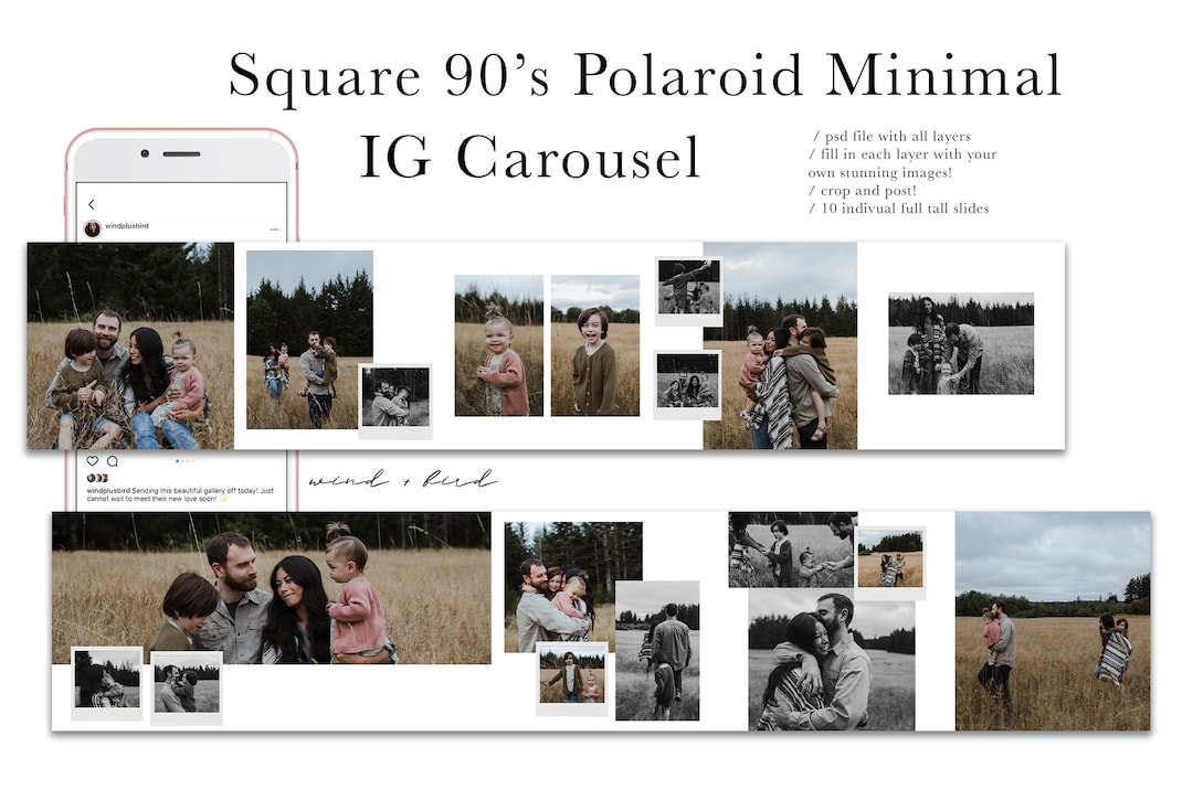 NEW! Instagram Seamless Carousel No. 3 - Photographer Instagram Slide ...