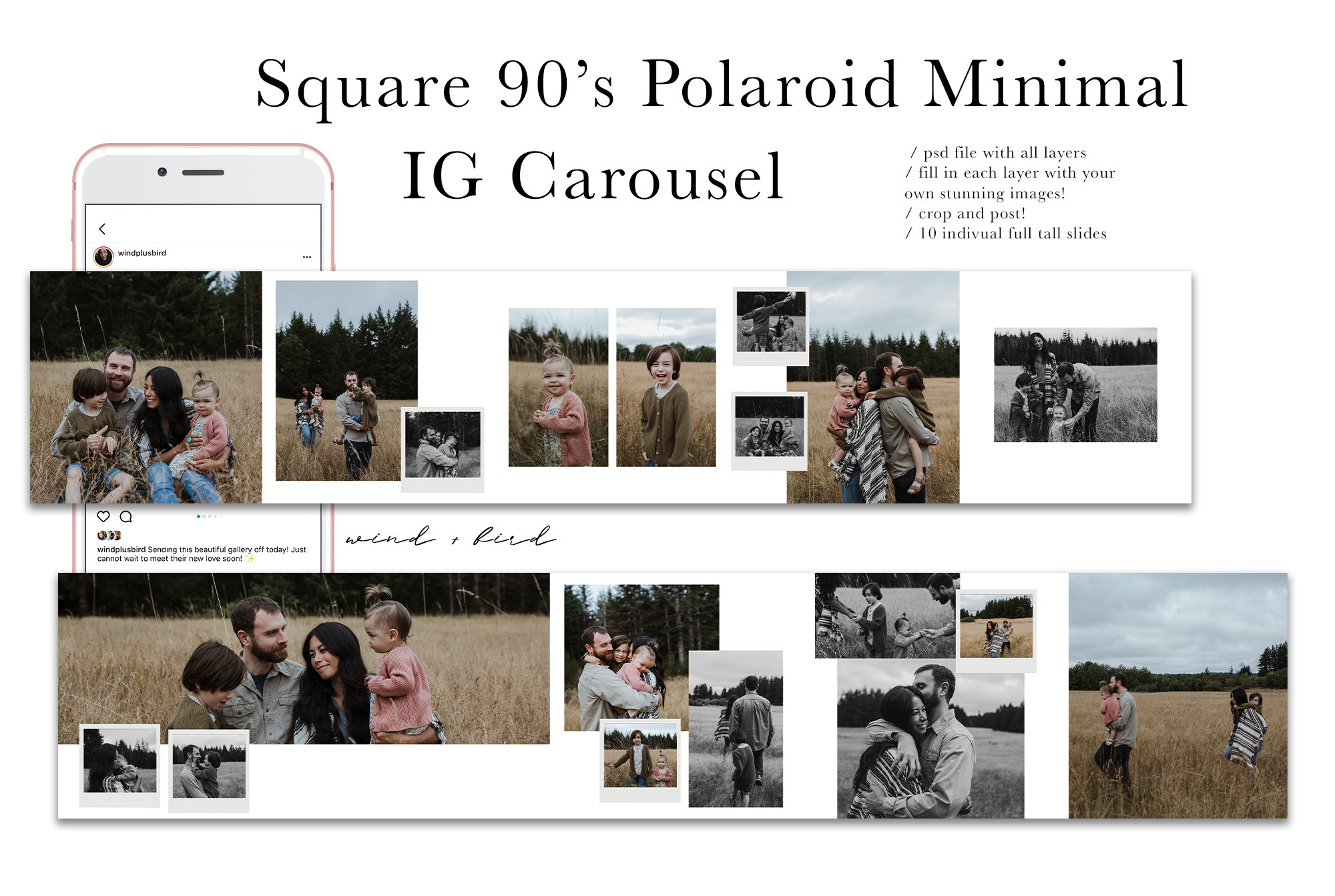 Seamless Instagram Carousel Template Seamless Instagram Carousel Template