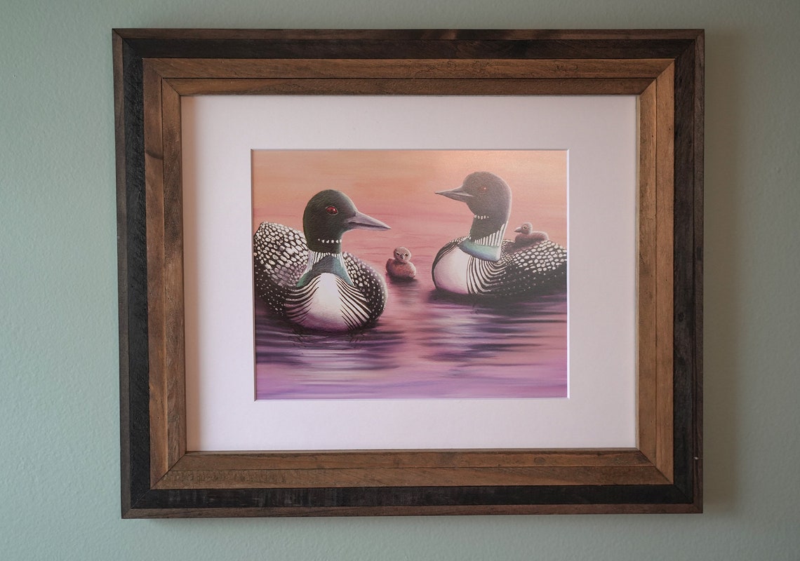 Loon Family ~ Watercolor Loon Giclée Art Print, Waterfowl Bird Art ...