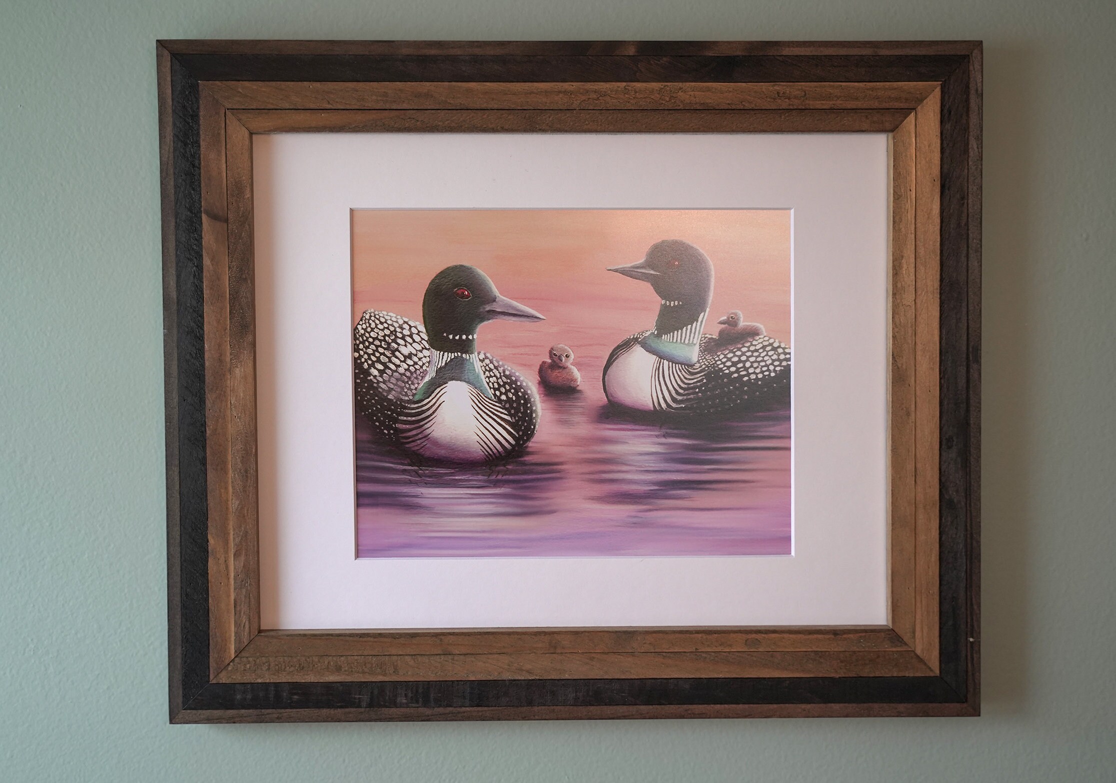 Loon Family ~ Watercolor Loon Giclée Art Print, Waterfowl Bird Art ...