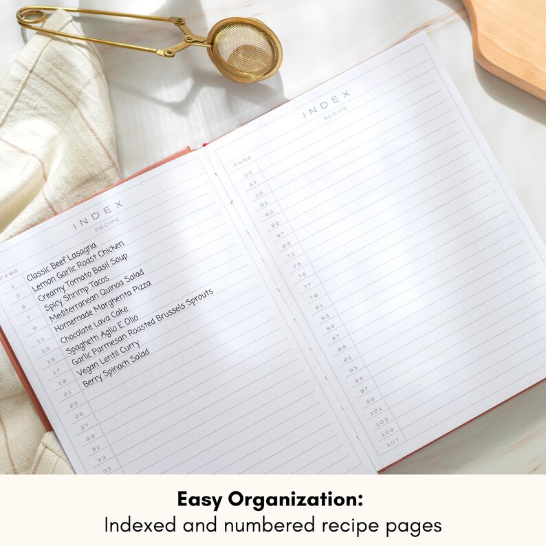 Lamare DIY Recipe Book – Blank Cookbook to Write in Your Own Recipes - Etsy