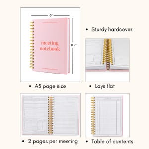 Lamare Meeting Notebook for Work – Project Planner, Work Organization ...