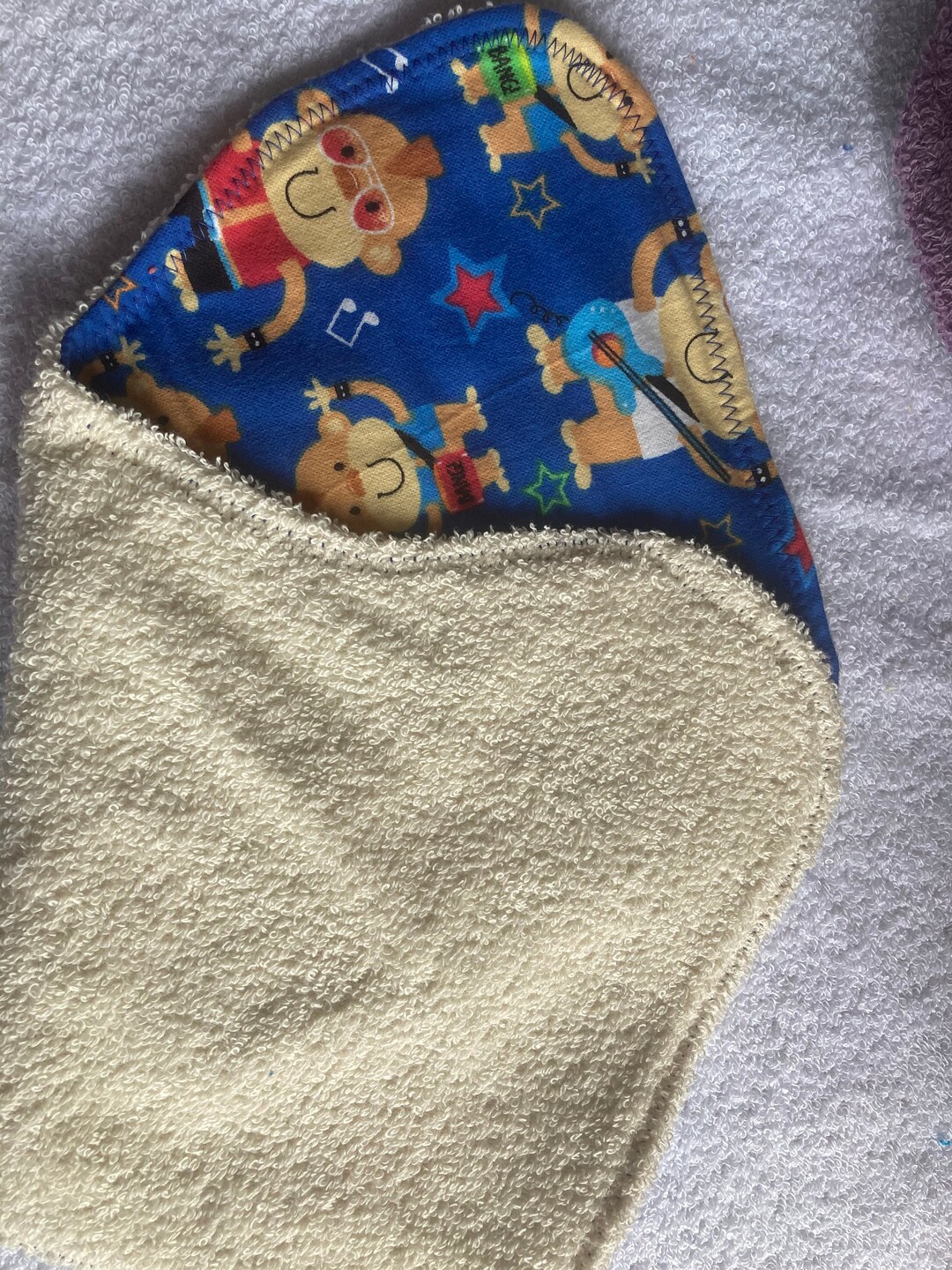 Curved Baby Burp Cloth Monkey Band - Etsy