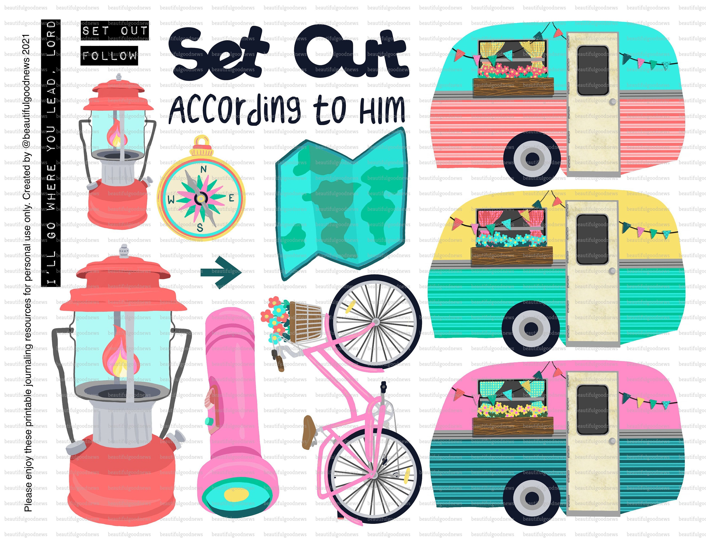 Camping With Jesus Beautifulgoodnews Bible Journaling | Etsy