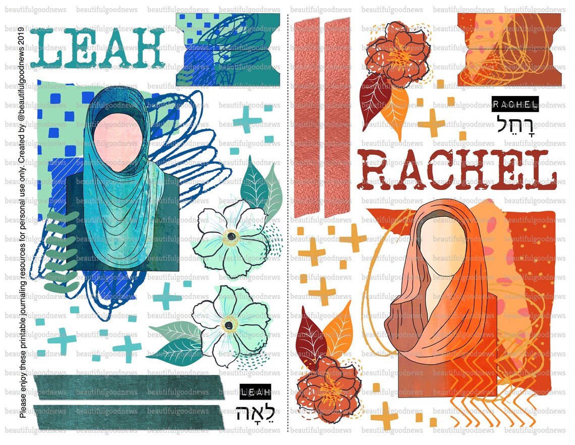 Women of the Bible Minis 1 Rachel and Leah - Etsy