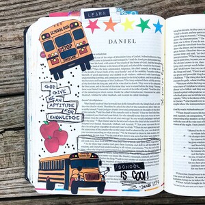 Back to School, Bible Journaling, Traceable, Printable, Faith ...