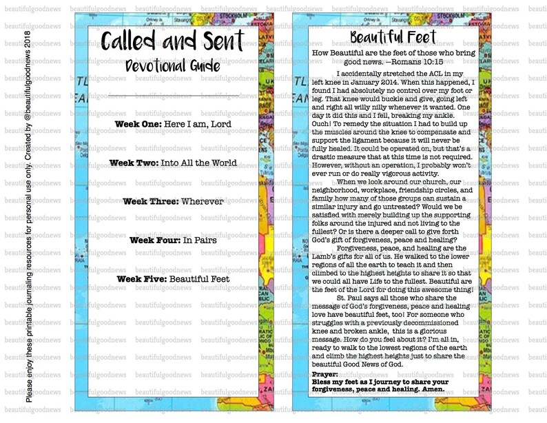 Devotional ONLY Called and Sent Missions Service Bible | Etsy