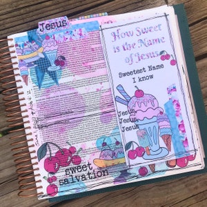 The Sweetest Name, Jesus, Ice Cream, Bible Journaling, Traceable ...
