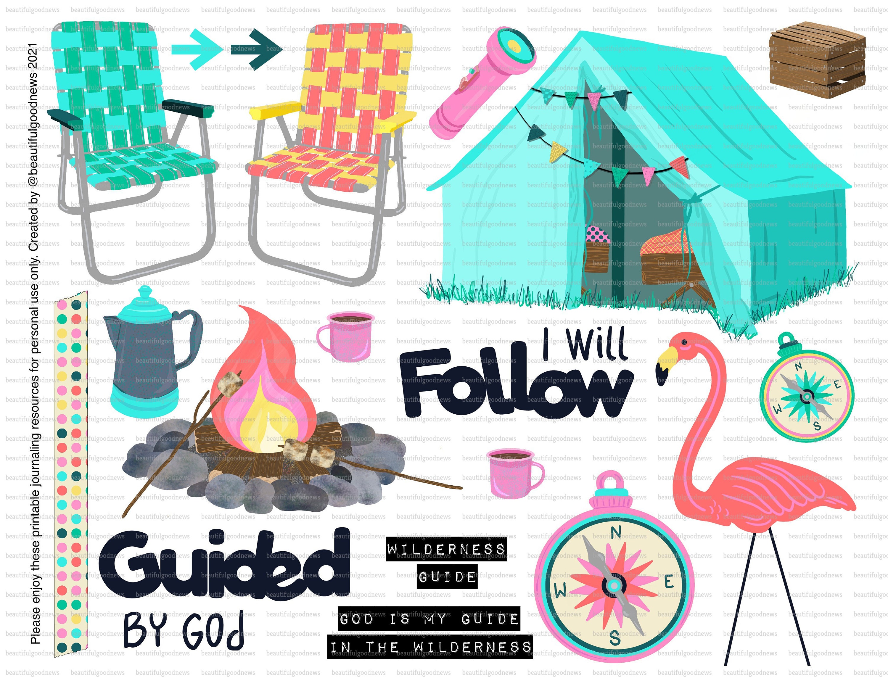 Camping With Jesus Beautifulgoodnews Bible Journaling - Etsy