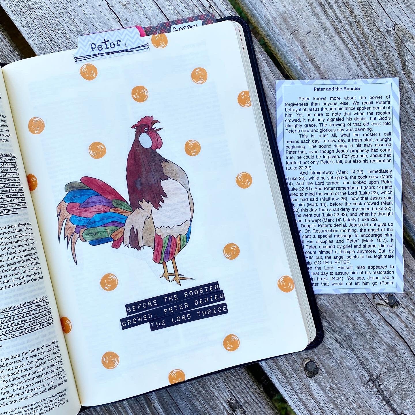 Peter and the Rooster Easter Jesus Praying | Etsy