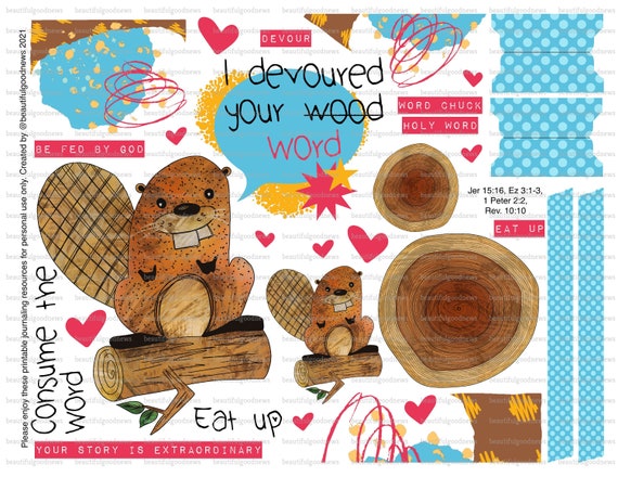 Word Chuck Bible Journaling Traceable Printable Faith - Etsy