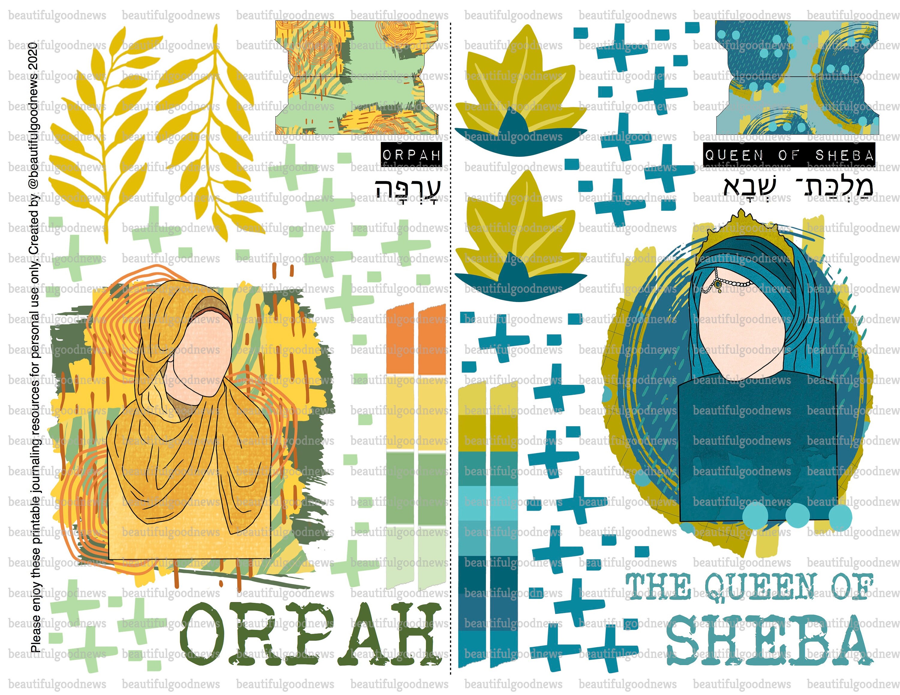 Women of the Bible Minis 28, Orpah and the Queen of Sheba ...