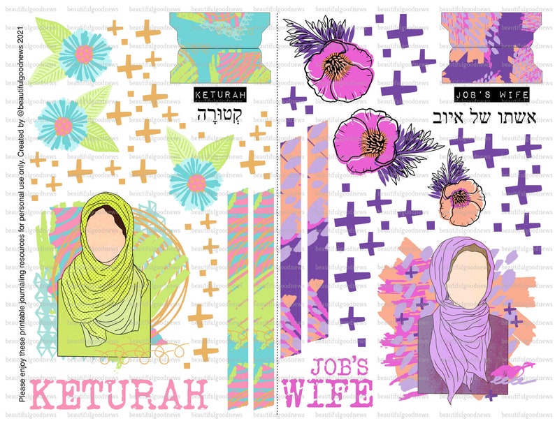 Women of the Bible Minis 30 Keturah and Jobs Wife - Etsy