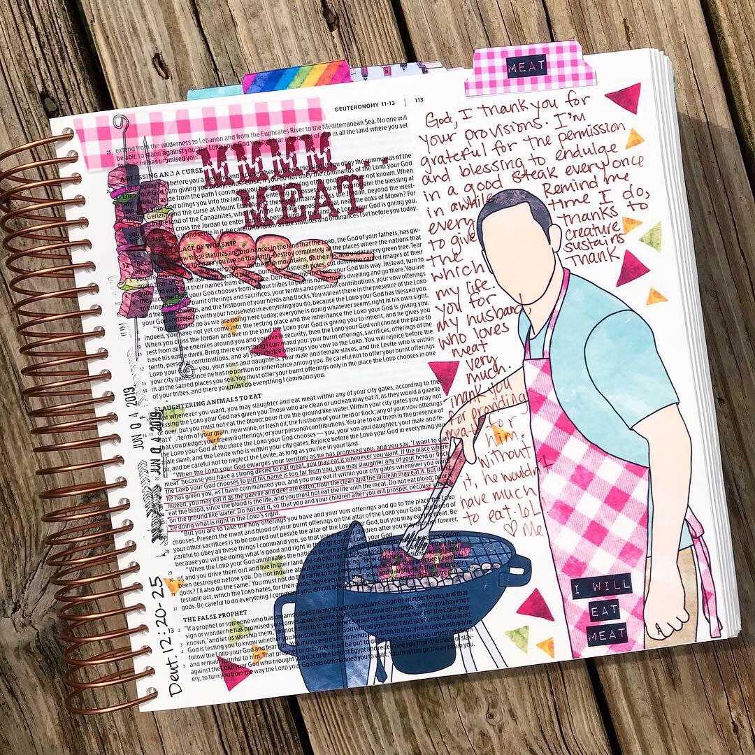 Grillin with Jesus BBQ beautifulgoodnews bible journaling | Etsy
