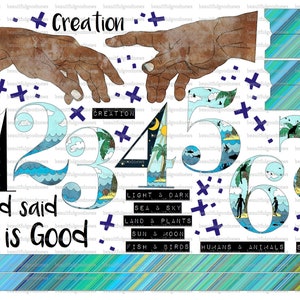 Creation, Beautifulgoodnews, Bible Journaling, Traceable, Printable ...