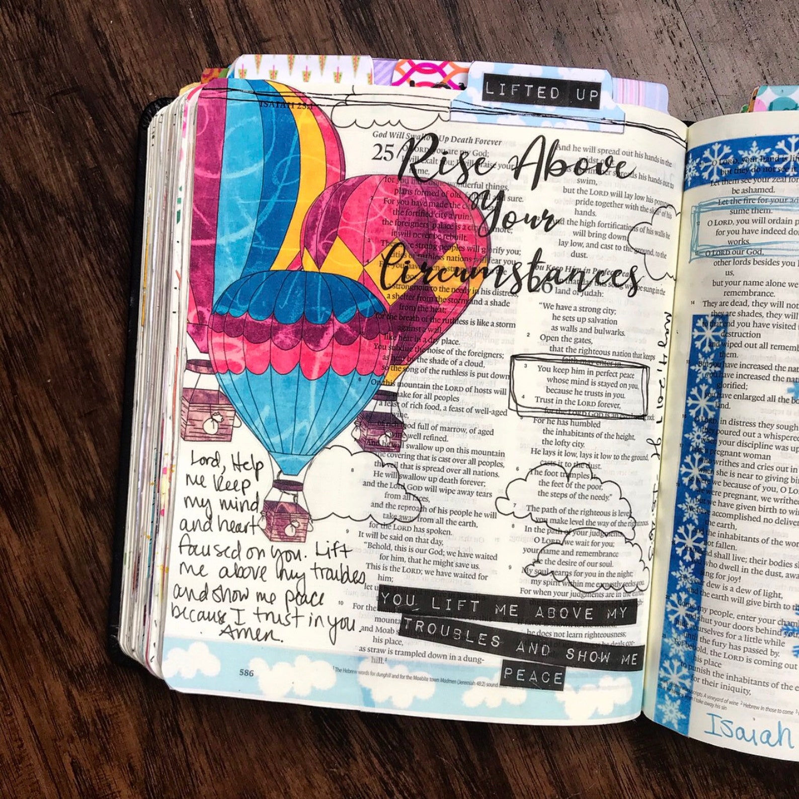 Hot Air Balloons Beautifulgoodnews Bible Journaling | Etsy