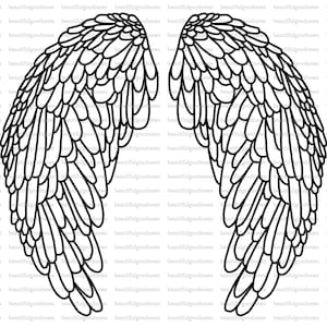 Angel Wings, Beautifulgoodnews, Bible Journaling, Traceable, Printable ...