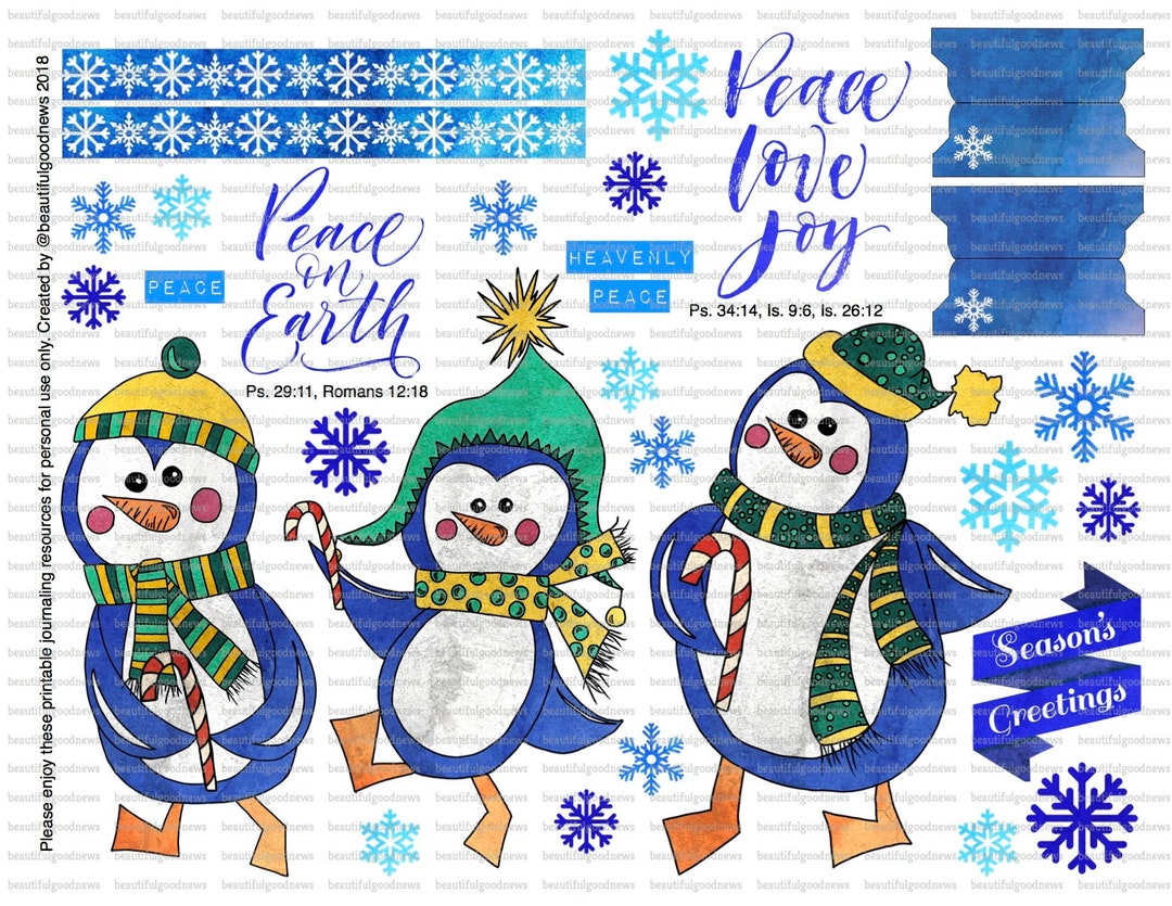 Peace Penguins, Peace on the Earth, Christmas, Beautifulgoodnews, Bible ...