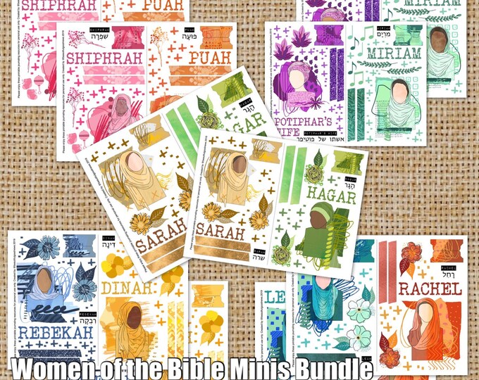 Women of the Bible Minis Bundle, Beautifulgoodnews, Bible Journaling ...