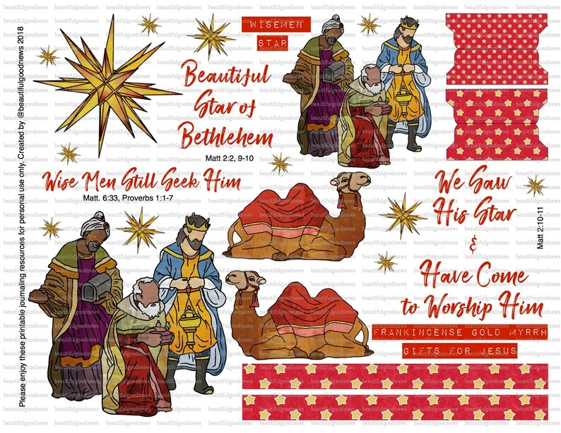 Nativity Bundle Set Christmas Beautifulgoodnews Bible | Etsy