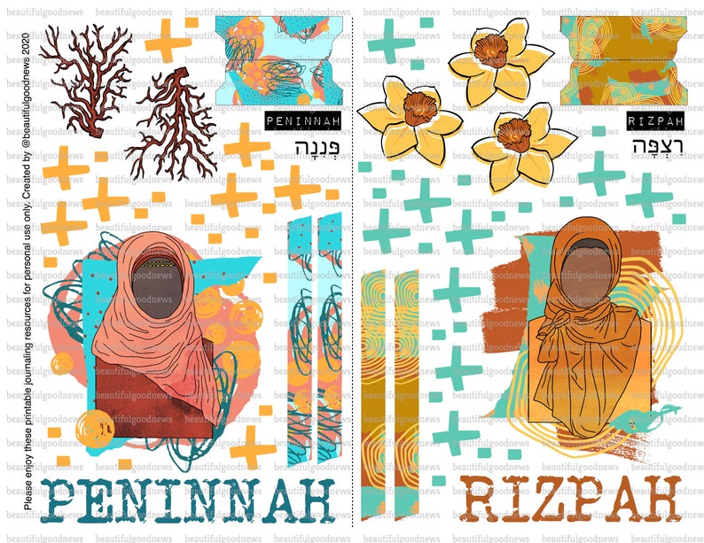 Women of the Bible Minis 25 Peninnah and Rizpah - Etsy