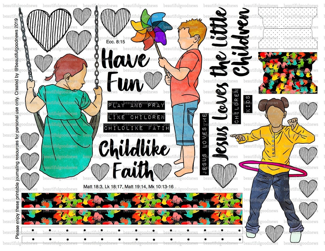 Childlike Faith, Beautifulgoodnews, Bible Journaling, Traceable ...