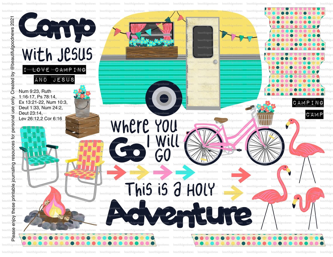 Camping With Jesus, Beautifulgoodnews, Bible Journaling, Traceable ...
