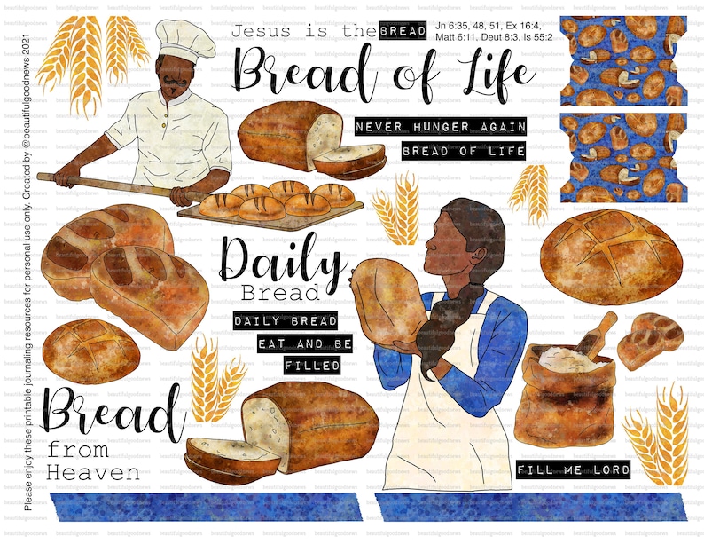 Bread of Life Beautifulgoodnews Bible Journaling Printable - Etsy