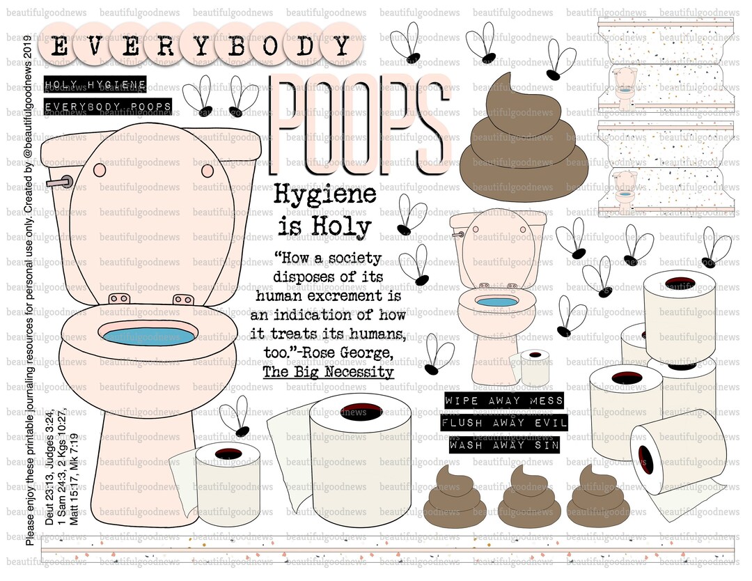 Everybody Poops, Beautifulgoodnews, Bible Journaling, Traceable ...