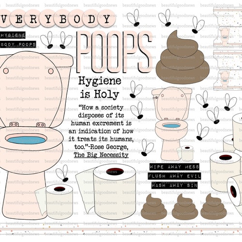 Everybody Poops Beautifulgoodnews Bible Journaling - Etsy