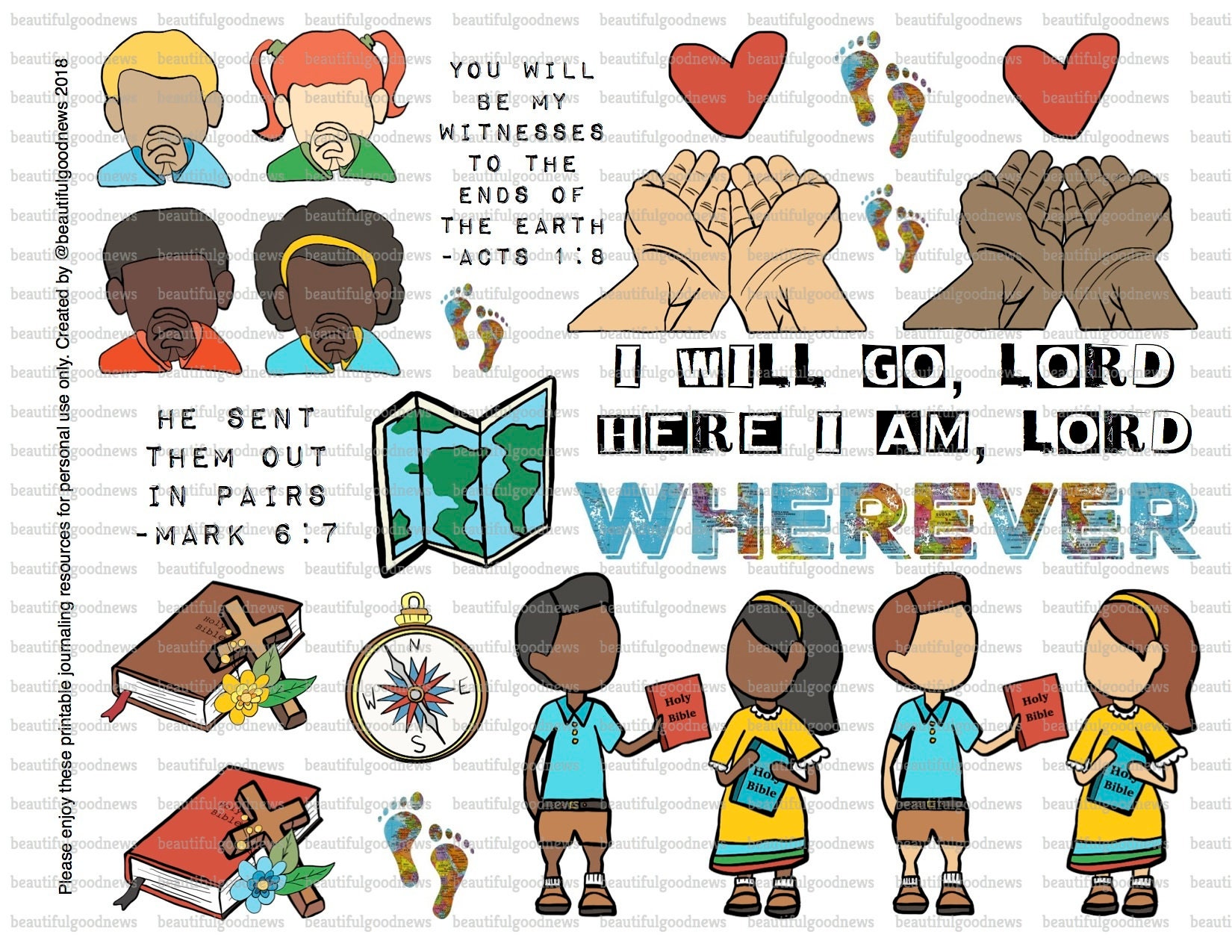 Called and Sent Missions Service Bible Journaling - Etsy