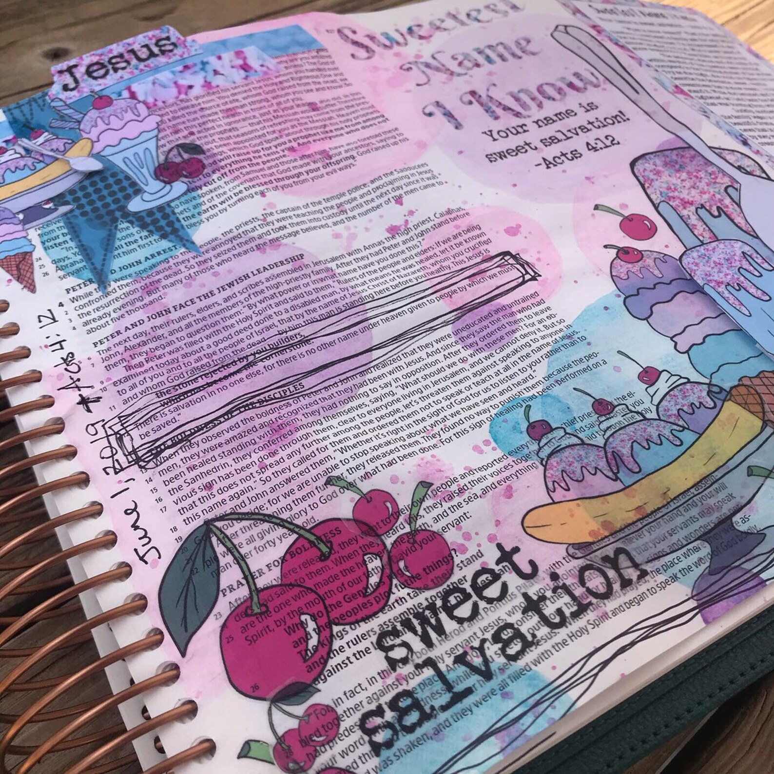 The Sweetest Name, Jesus, Ice Cream, Bible Journaling, Traceable ...