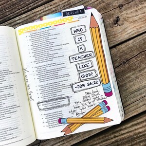 Back to School, Bible Journaling, Traceable, Printable, Faith ...